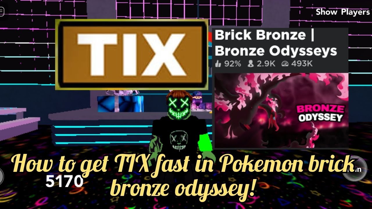 How to get TIX fast in Pokemon brick bronze odyssey! - YouTube