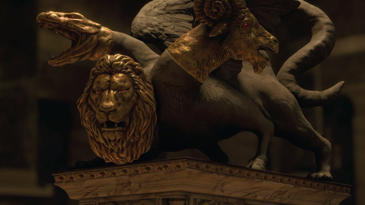 Resident Evil 4 Remake - Leon S Kennedy - Lion, Serpent & Goat Head ...