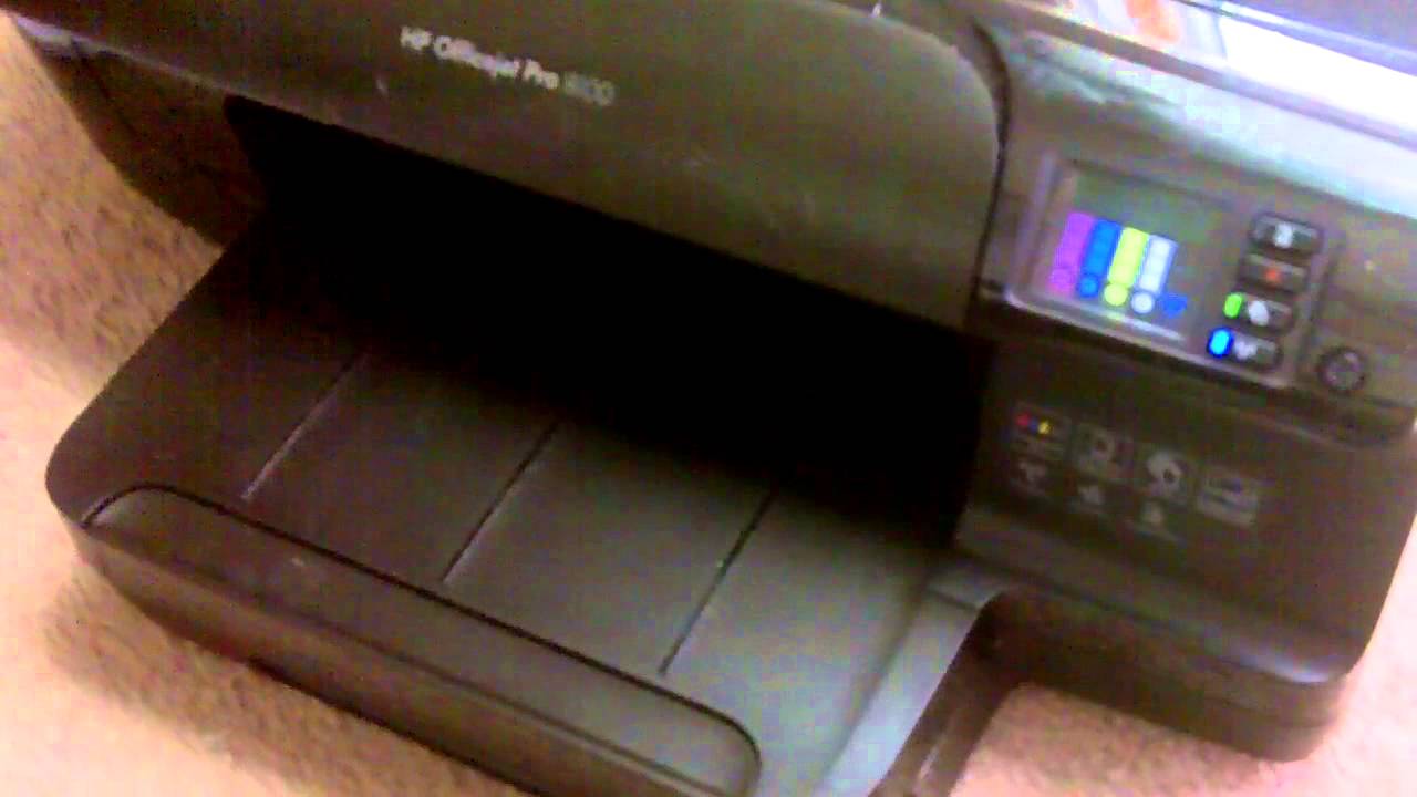 HP OfficeJet Pro 8100 - photo printing - YouTube