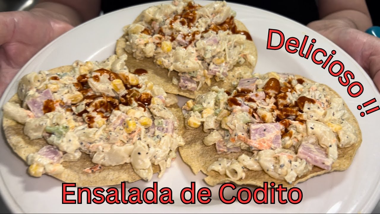 Como hacer Ensalada de Codito. Delicioso ! - YouTube