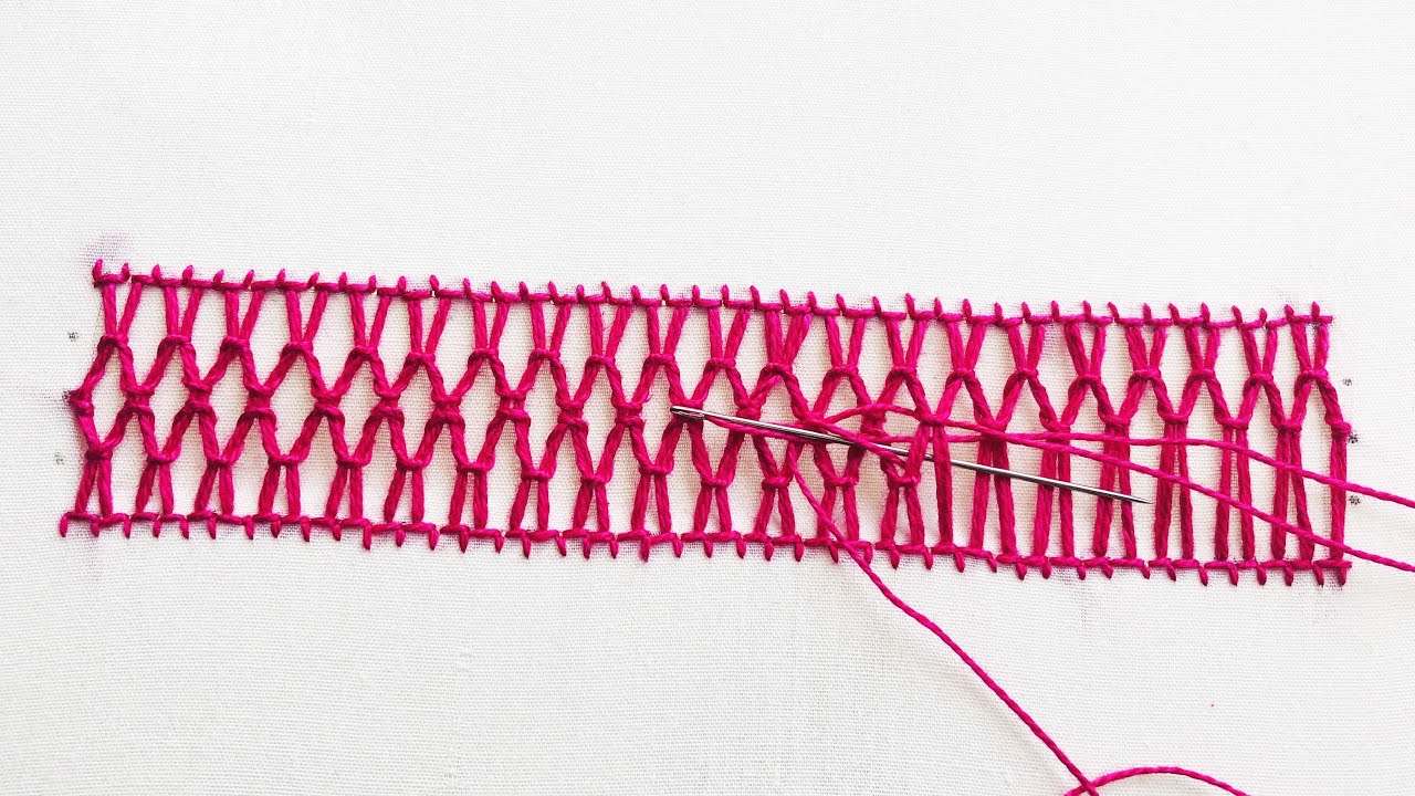 Beautiful Lace Embroidery- Easy Drawn Thread Embroidery - Як виконати ...