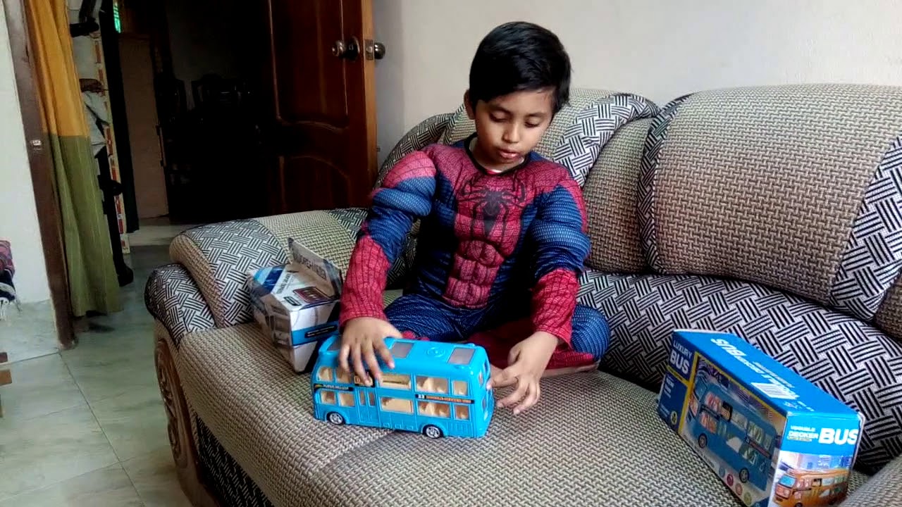 Toy Ac Bus & Toy Double Decker Bus - YouTube