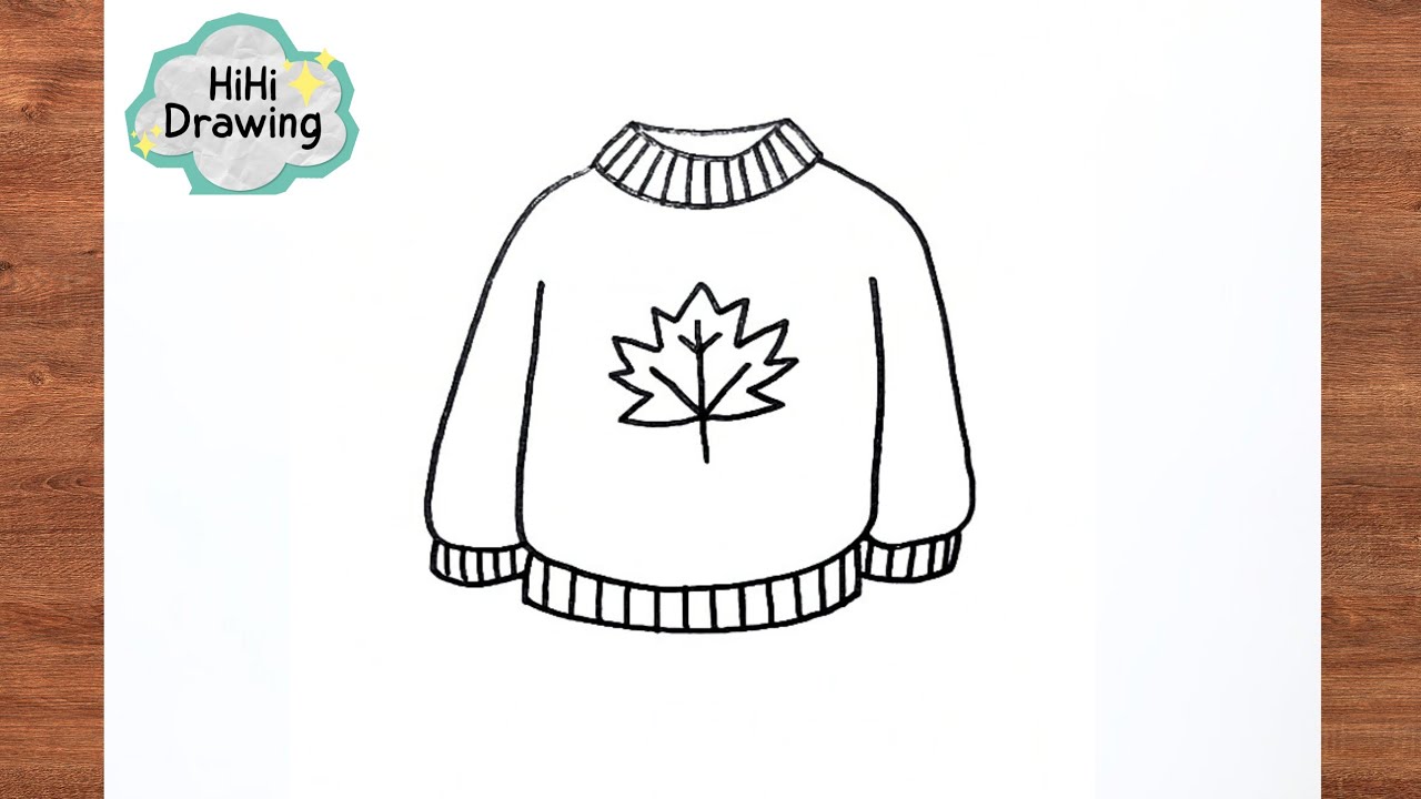 How to Draw a Fall Sweater for Thanksgiving | Easy Drawing Step by Step ...