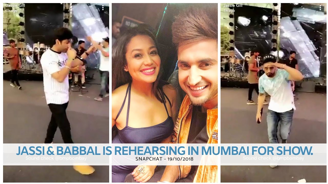 Jassi - Babbal are rehearsing in Mumbai for show, Snapchat - 19/10/2018 - YouTube