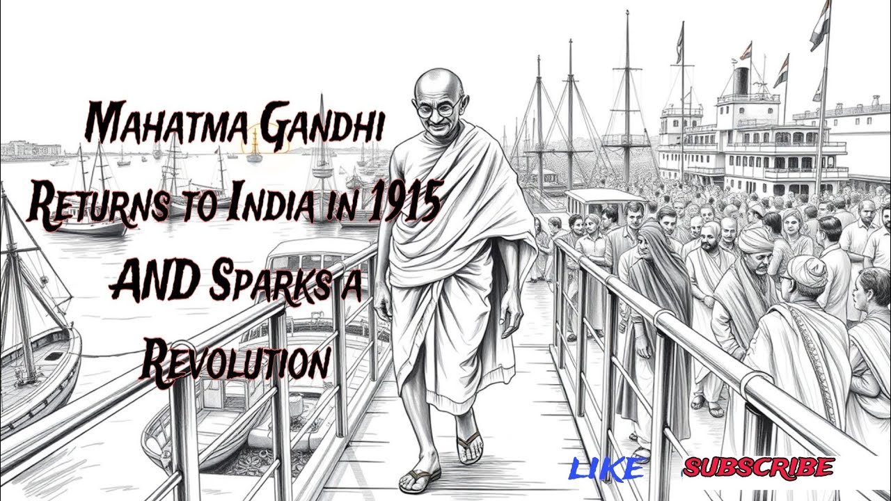 Mahatma Gandhi Returns to India in 1915 AND Sparks a Revolution - YouTube