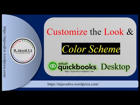 Customize the look and color scheme of QuickBooks Desktop - YouTube