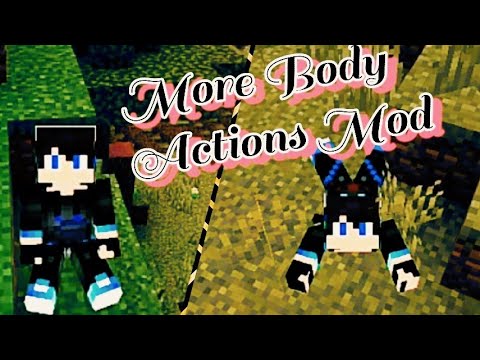 More Body Actions Mod For Minecraft Pe By Ghoder Gaming 😁😄 - YouTube