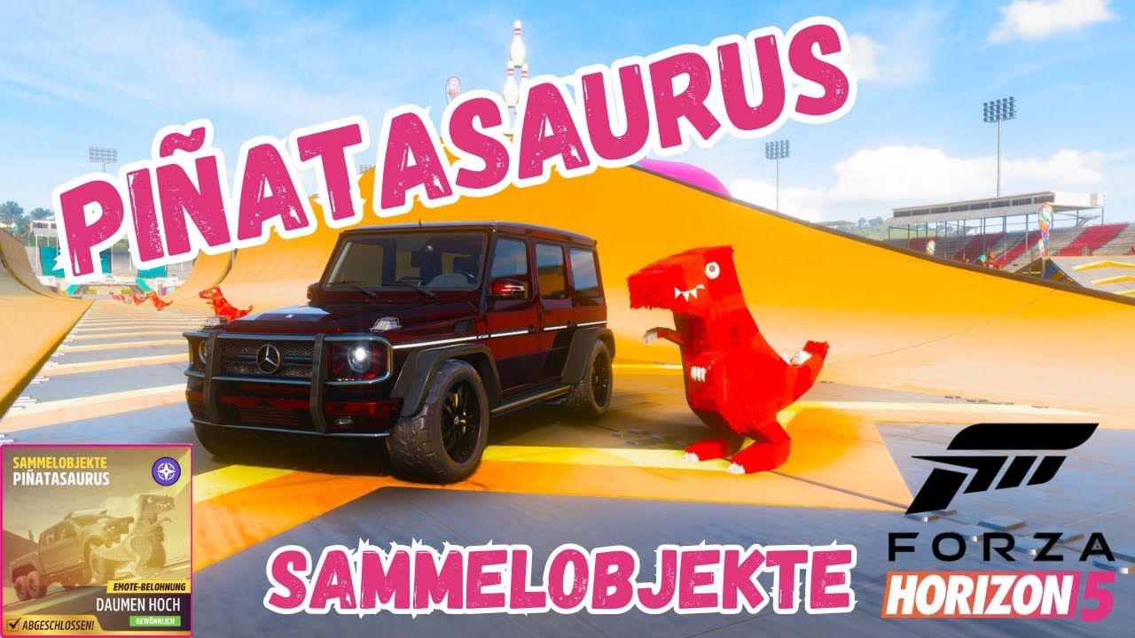 Forza Horizon 5 Pinatasaurus Sammelobjekte | 20 Dinosaurier - Piñatas ...