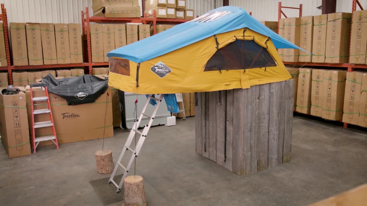 Treeline Outdoors Four Season Tent Setup - YouTube