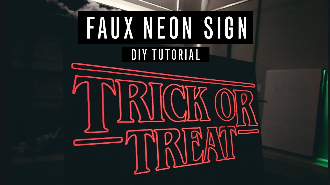 How to Make a Huge Neon Sign- DIY Tutorial - YouTube