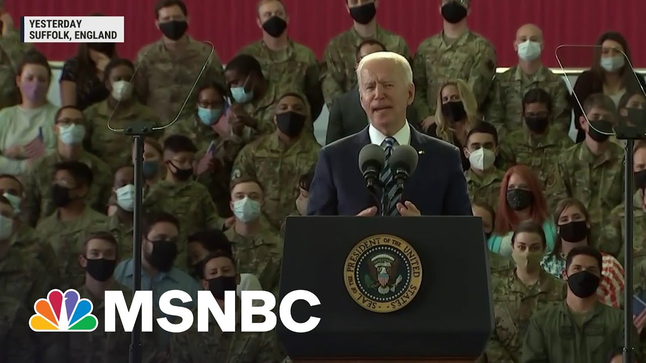 Biden Begins His First Foreign Trip As Commander-In-Chief | MSNBC - YouTube
