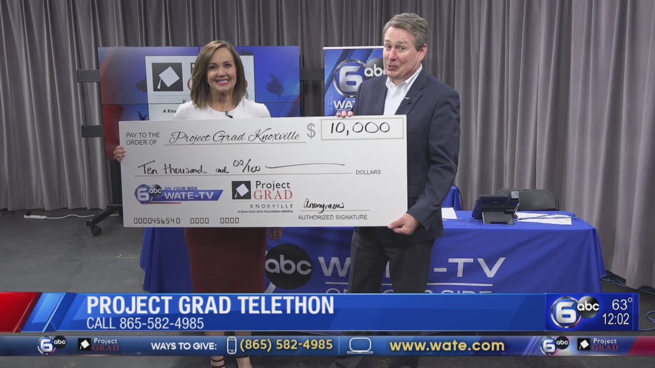 Project GRAD Telethon receives big donation - YouTube