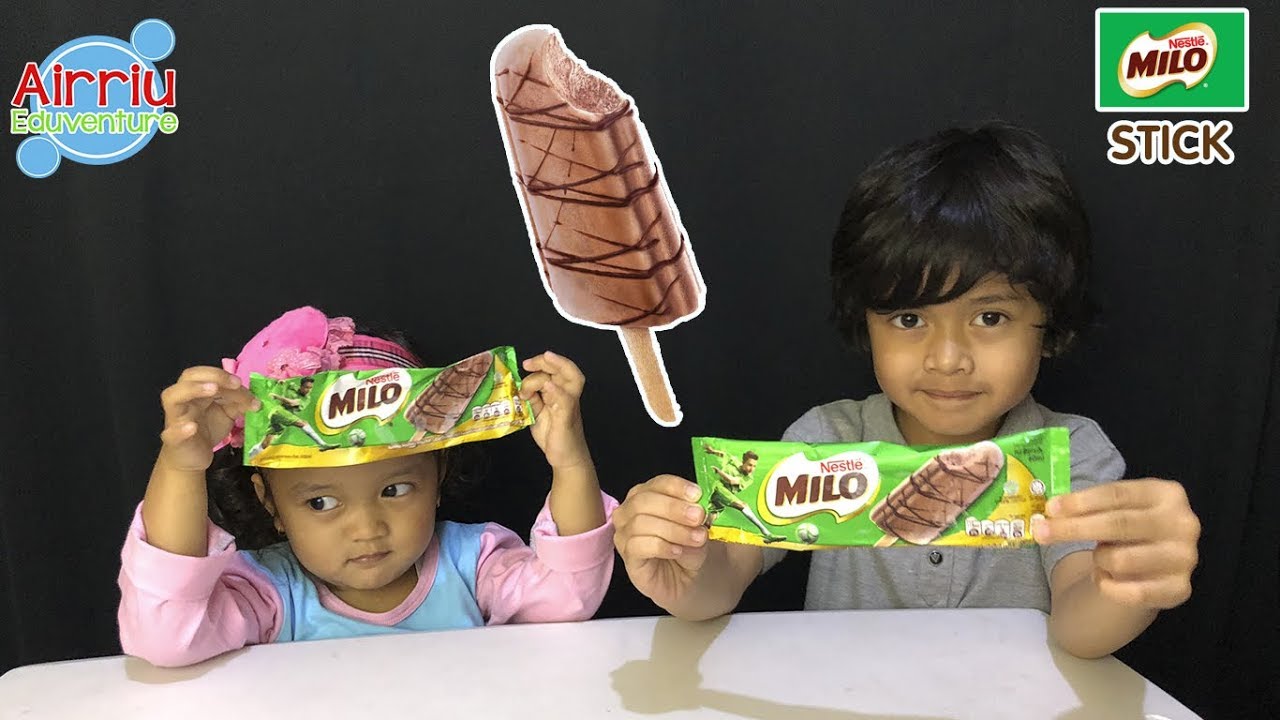 Icip Icip Ice Cream Milo || Es krim Lembut yg cepat mencair - YouTube