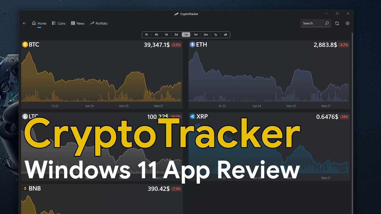 CryptoTracker [Windows 11] App Review - YouTube