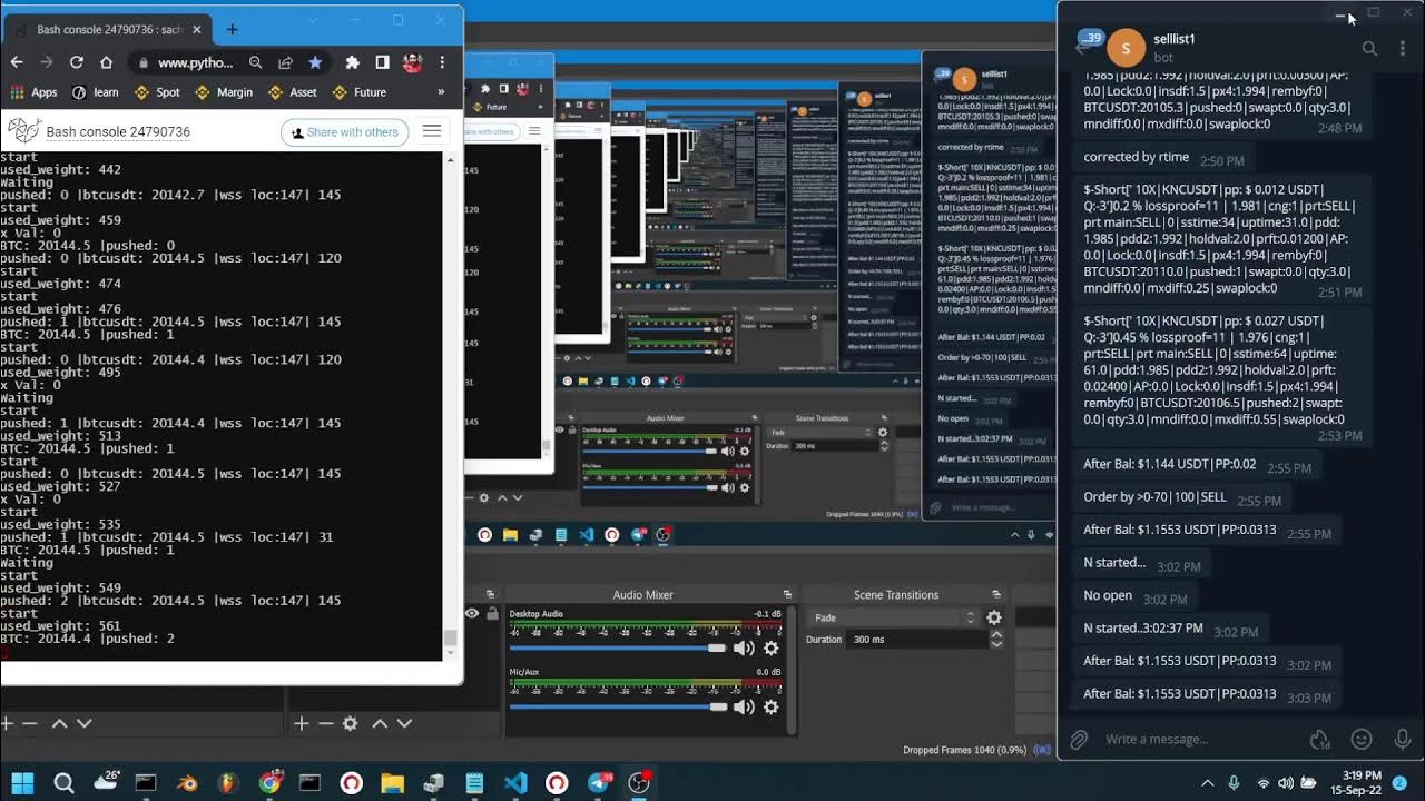 trading bot live AI trading python binance - YouTube
