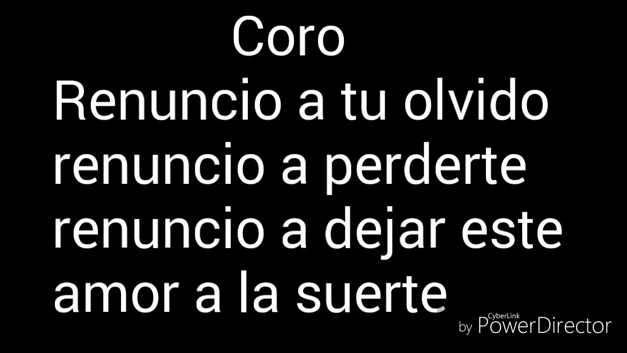 Renuncio Proyecto A Letra - YouTube