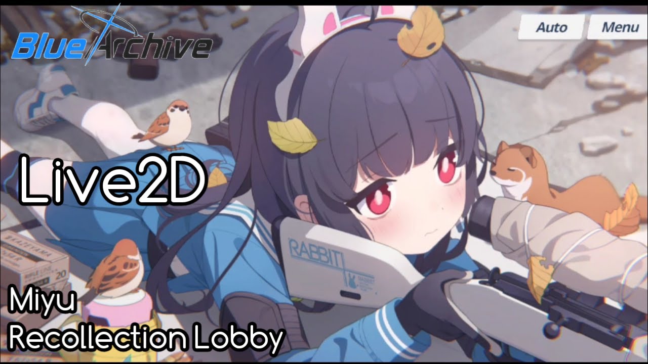 [Blue Archive] Miyu (Live2D) Recollection Lobby - YouTube