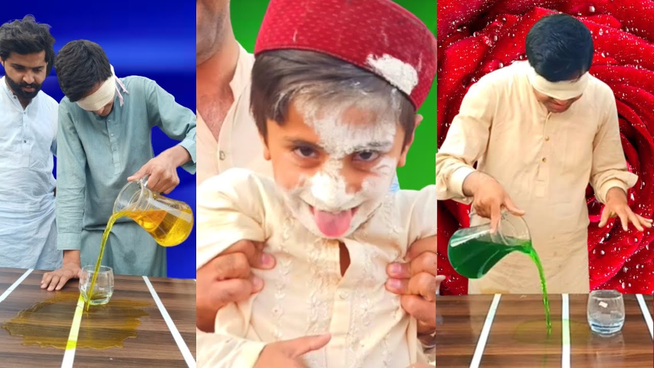 Blindfolded Water Pouring Challenge: Hilarious Game with Friends - YouTube