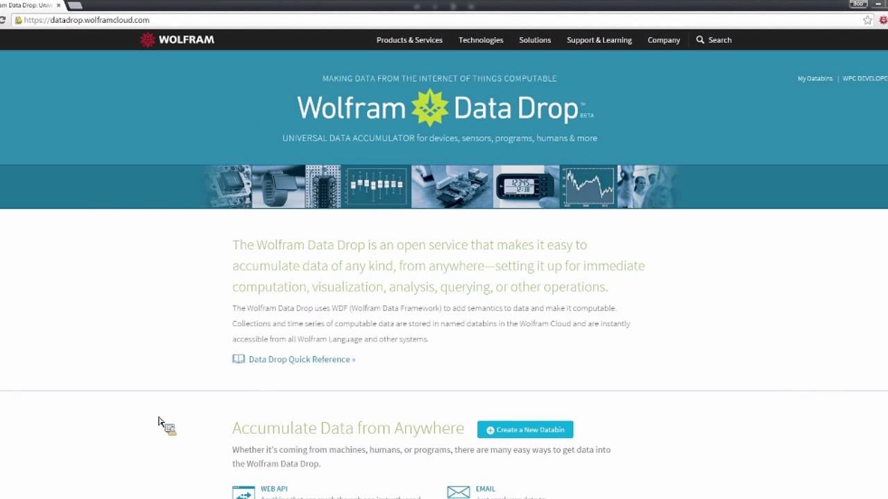 Getting Started with the Wolfram Data Drop - YouTube