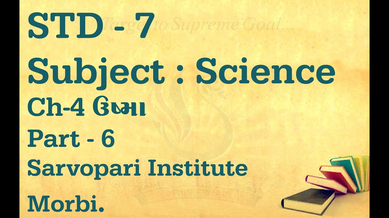 Std 7 | Science | Chapter 4 | Part 6 - YouTube