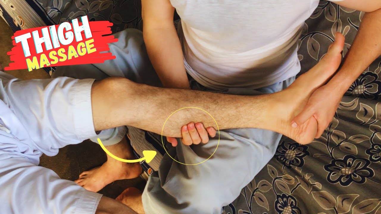 ASMR Thigh And Calf Massage For Joint Pain | Foot Massage | ASMR With ...