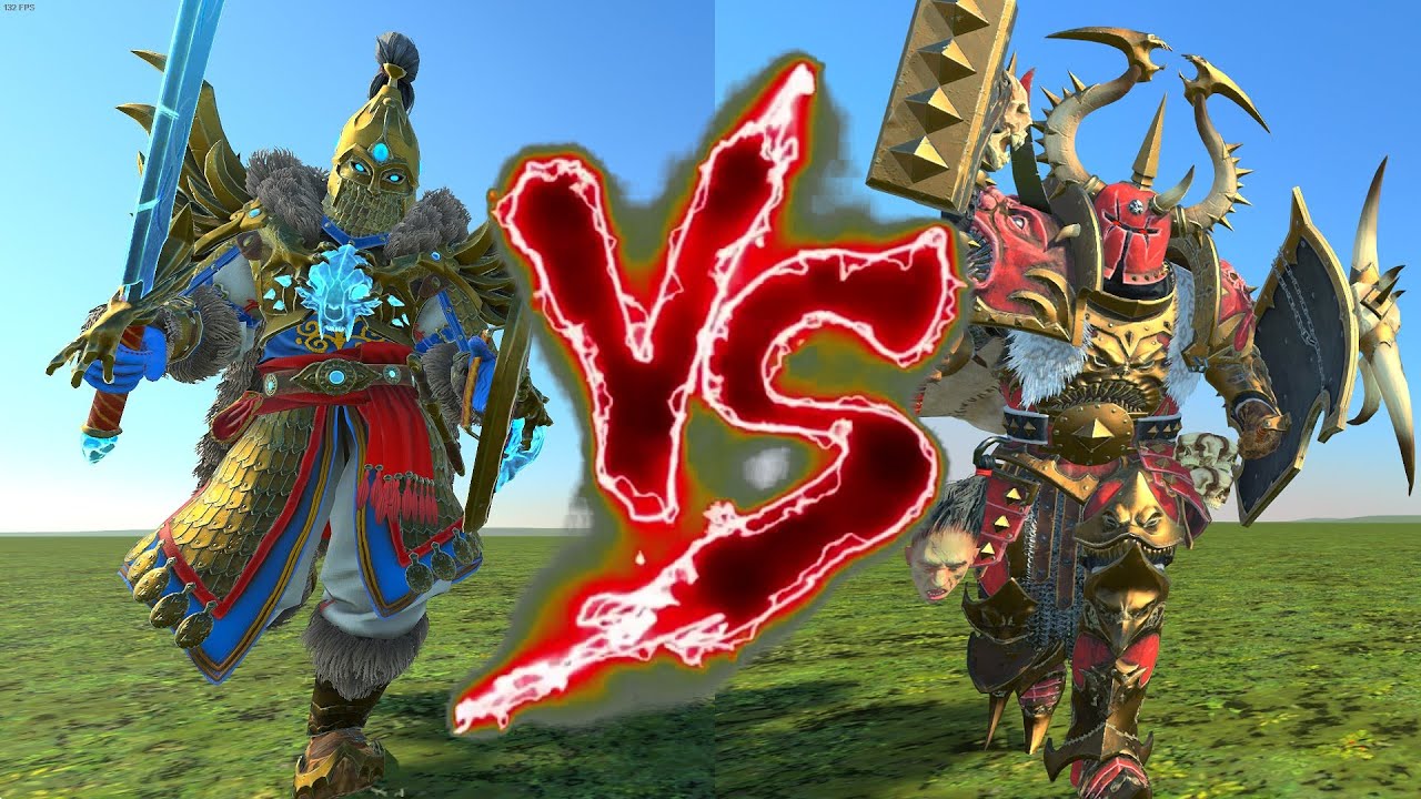 The Golden Knight Naryska Leysa VS Harald Hammerstorm. Total War ...