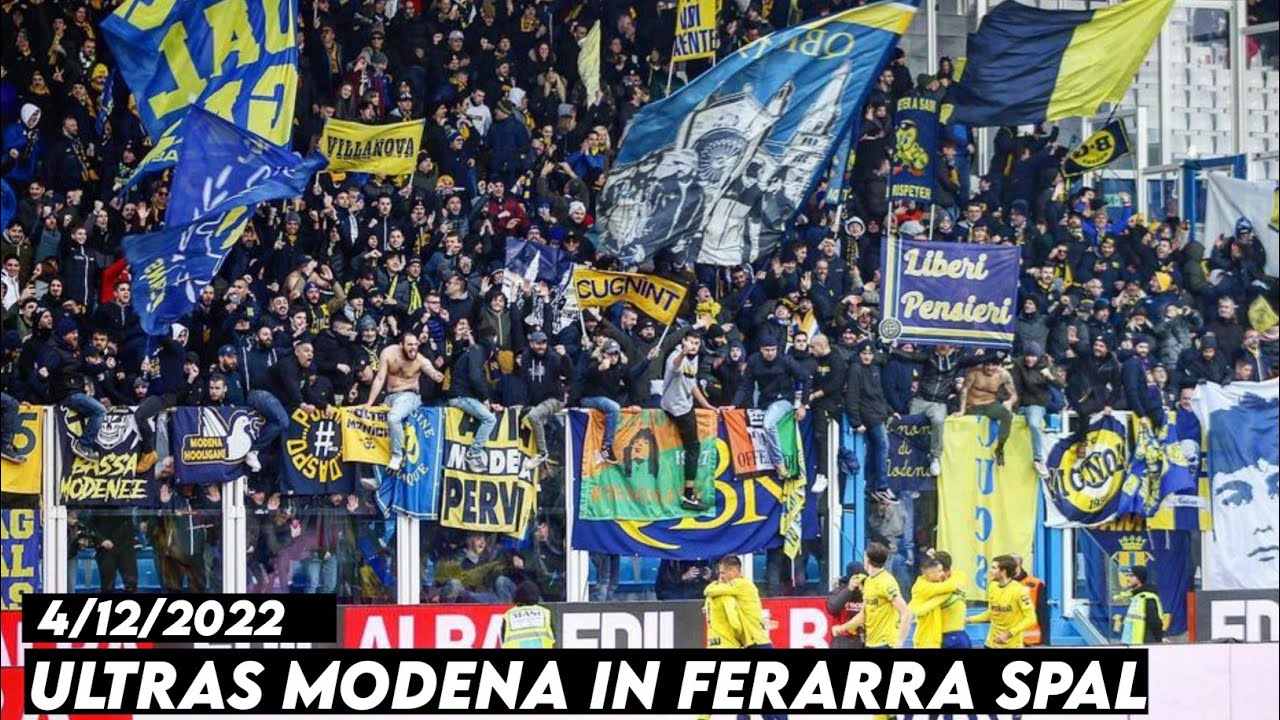 ULTRAS MODENA IN FERARRA SPAL || SPAL vs Modena 4/12/2022 - YouTube