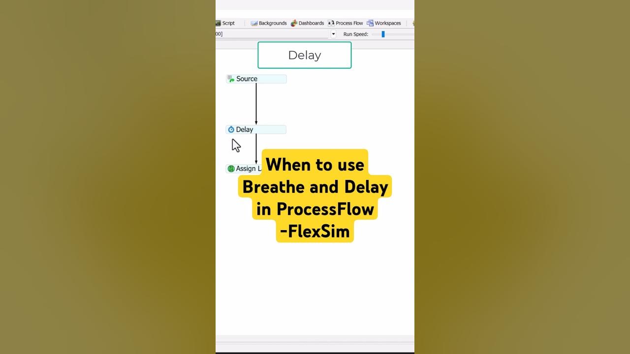 FlexSim Tip: When to Use Breathe 💨vs Delay ⏱ | 60s Explainer! #flexsim #simulation #processflow ...