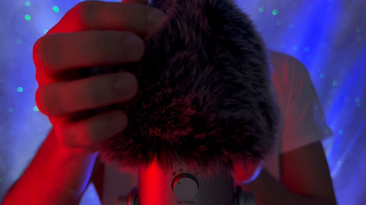 ASMR Fluffy Mic Scratching for Sleep (Quiet Breathing, Whispering ...