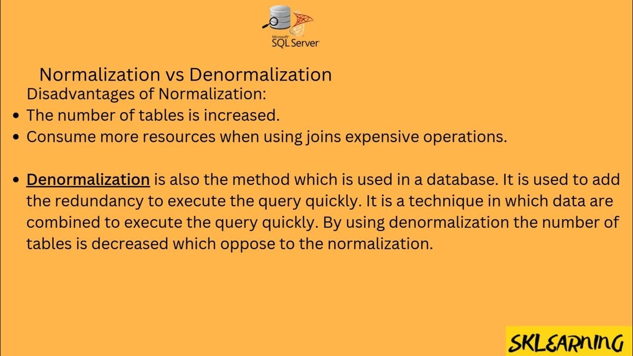 Normalization vs Denormalization in Databases: Key Differences Explained - YouTube