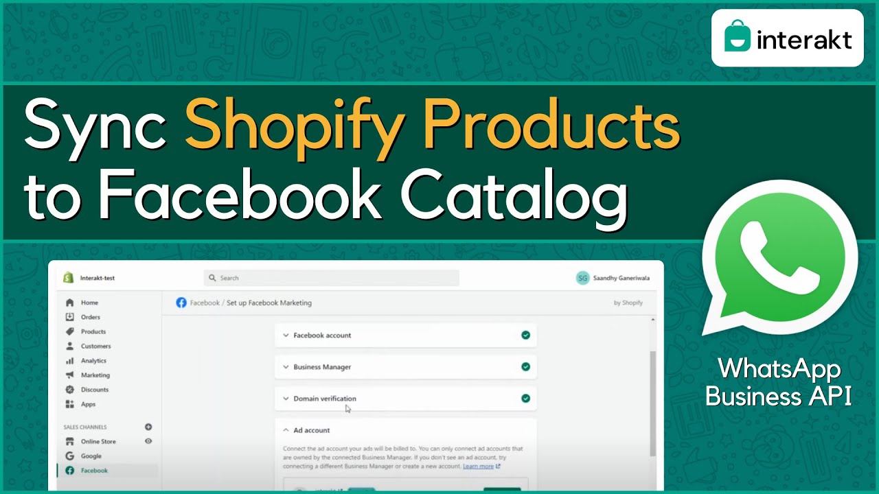Sync Shopify products to Facebook catalog | WhatsApp Business API ...