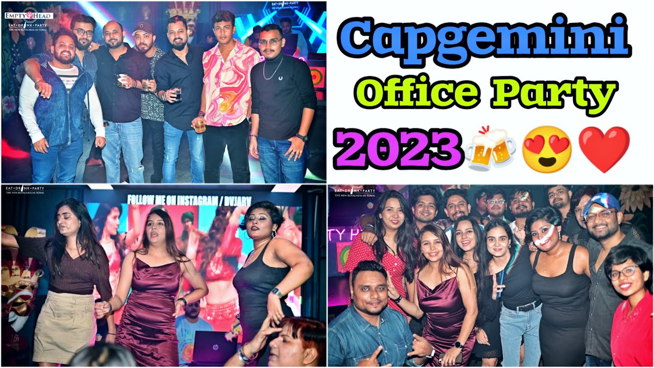 Capgemini Office Party 🔥| Unlimited Food & Drinks🥃 | Night Club💃 ...