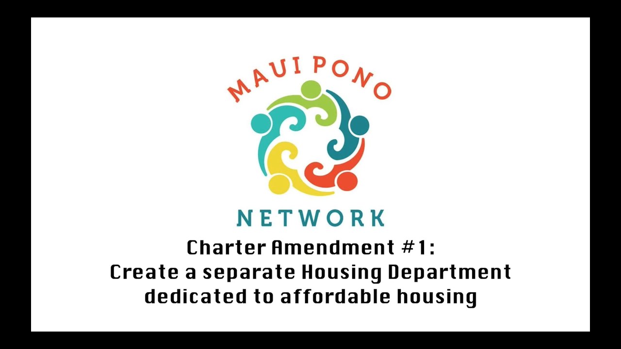 Charter Amendment #1: Create a separate Housing Department dedicated to ...
