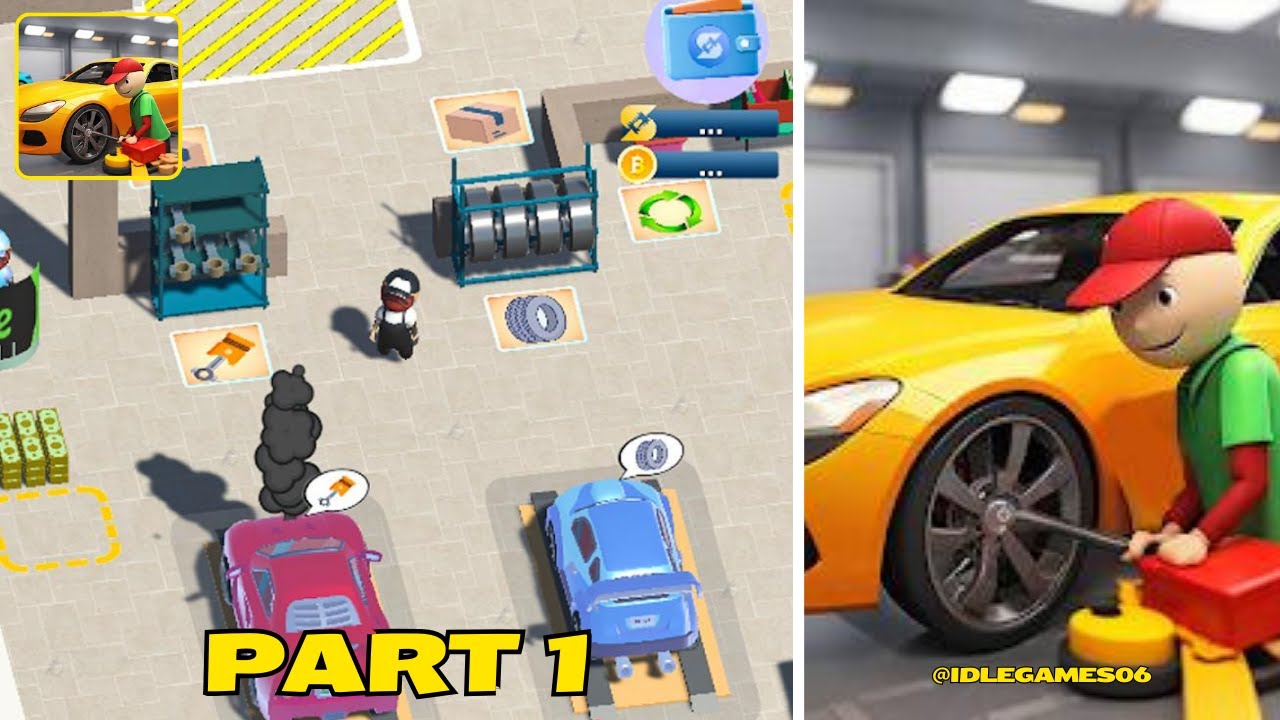 Idle Car Garage - Gameplay Mobile Game Walkthrough All Levels Android ...