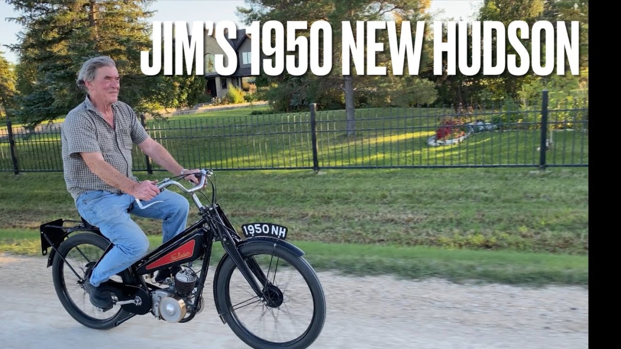 Restoration of a vintage 1950 New Hudson Autocycle by Jim in 6 months ...