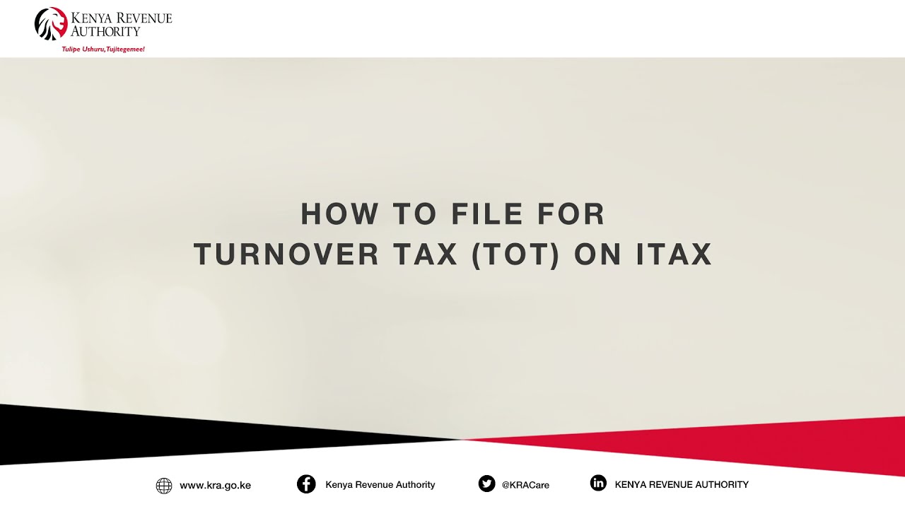 Do you know how to file Turnover Tax on iTax? - YouTube
