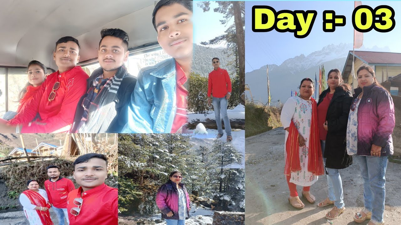 Lachung ️। Day - 03 । Live Snowfall 😘। Sikkim Tour । Zero-Point ...