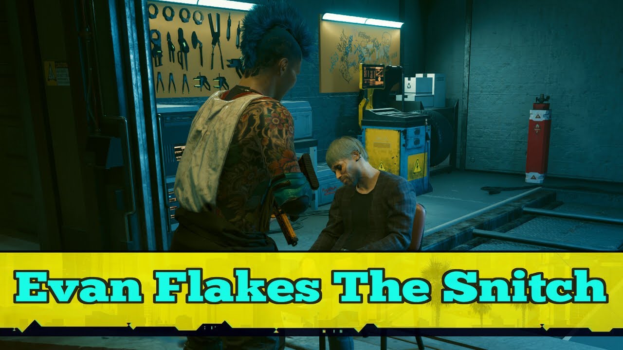 Cyberpunk 2077 - NCPD Scanner Hustles: Evan Flakes The Snitch - YouTube