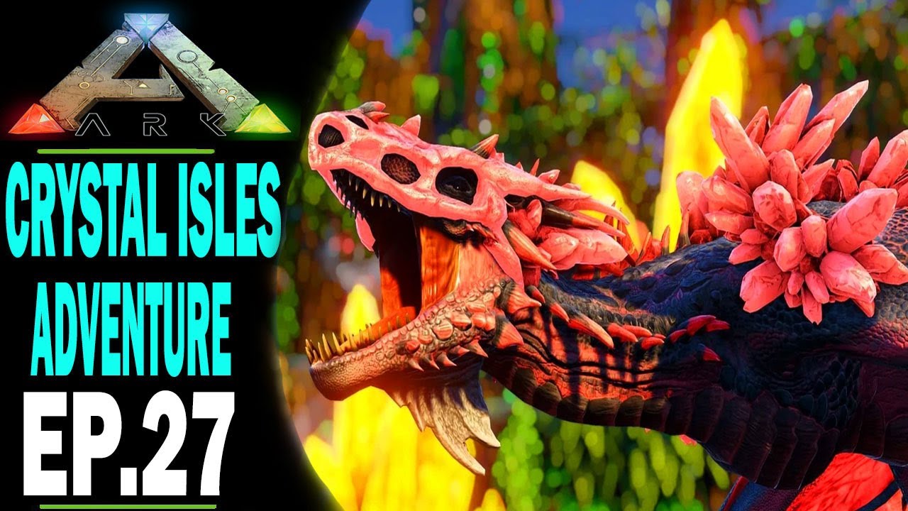 🔴ARK - CRYSTAL ISLES AVENTURE - THE ALPHA CRYSTAL WYVERN QUEEN BOSS ...