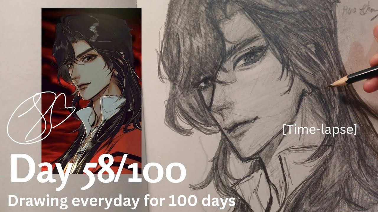 Drawing Hua Cheng [heaven official's blessing] - YouTube