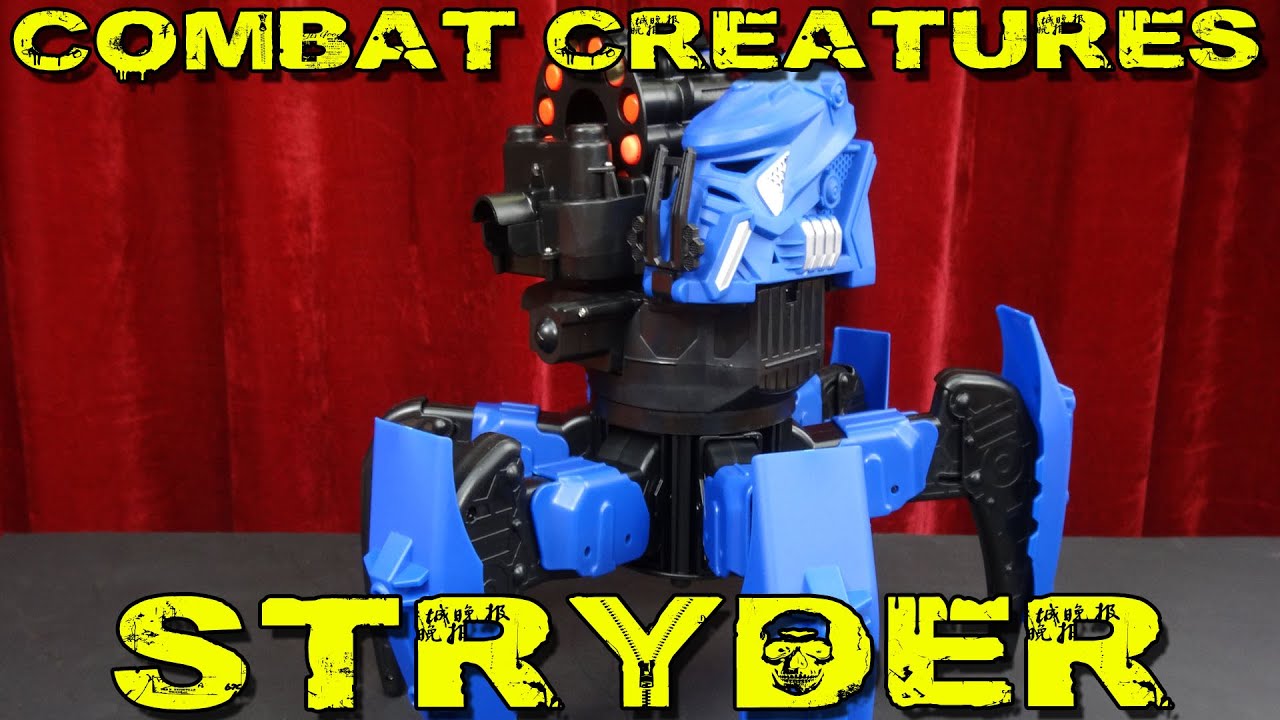 "COMBAT CREATURES STRYDER" -Besser als die NERF TerraDrone ? - YouTube