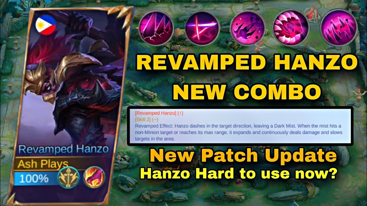 REVAMPED HANZO NEW BEST COMBO IN NEW PATCH UPDATE!! (Hanzo is the next ...