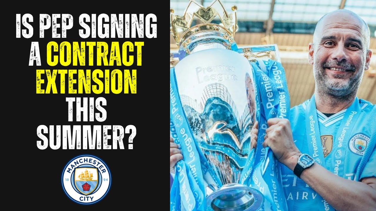 Rumours that Pep will sign a new contract at Man City for £35M a season ...