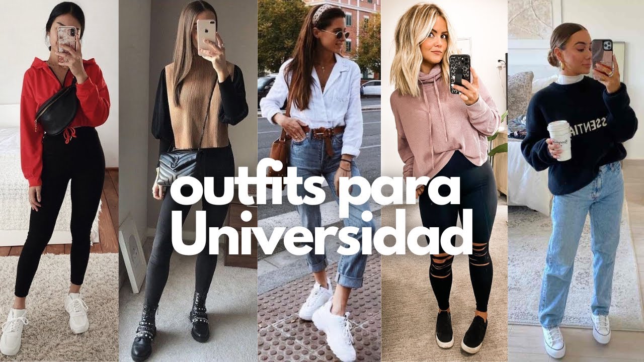 🎀OUTFITS COMODOS para el INSTITUTO/ looks COMODOS para UNIVERSIDAD🎒 ...