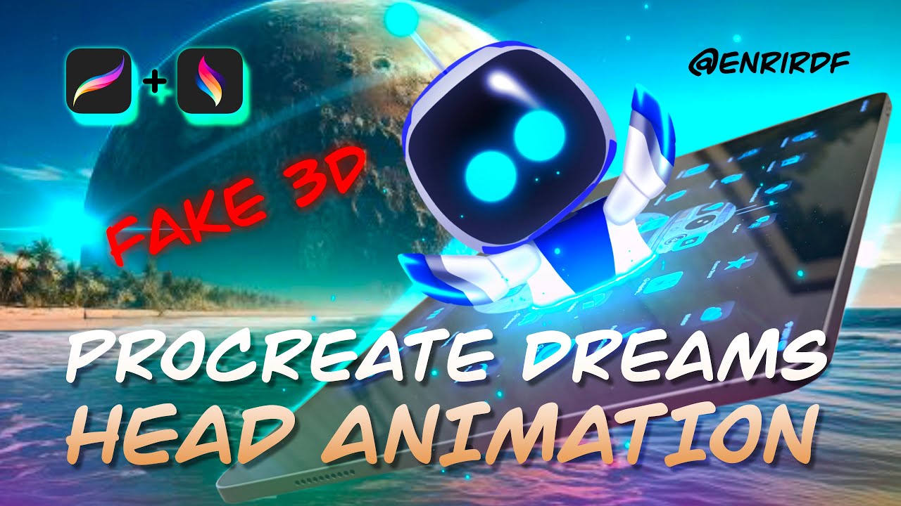 PROCREATE DREAMS FAKE 3D HEAD ANIMATION MOVEMENTS BY @enrirdf - YouTube