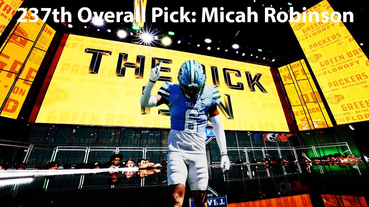 Micah Robinson: Green Bay Packers' Newest Draft Pick - YouTube