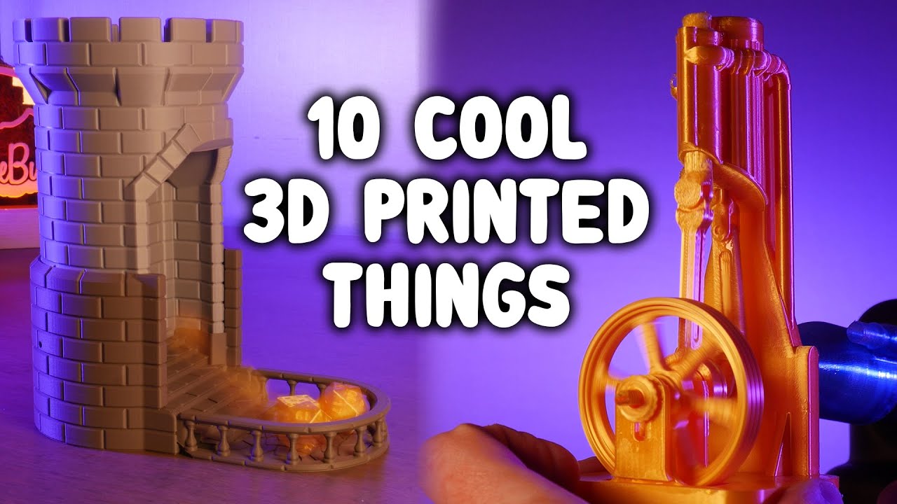10 Cool 3D Printed Things - 3D Printing TimeLapses on the ELEGOO ...