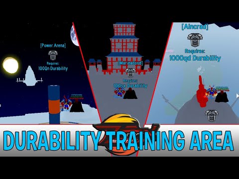 All Durability Training Areas In Anime Fighting Simulator Roblox - YouTube