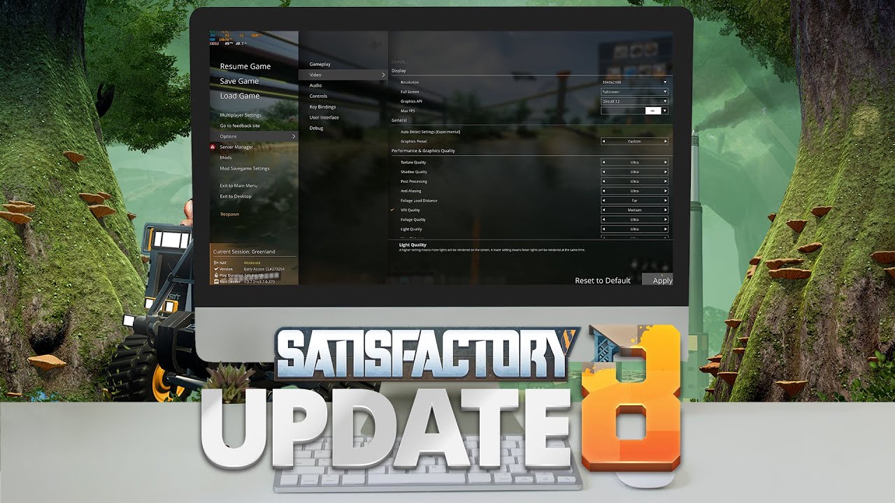 Satisfactory // Benchmark & Graphics Settings // I5 8400 & RTX 3070 ...