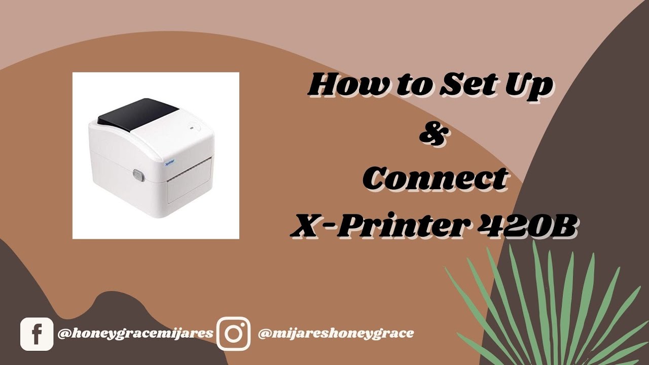How to Set Up X-Printer 420B - YouTube